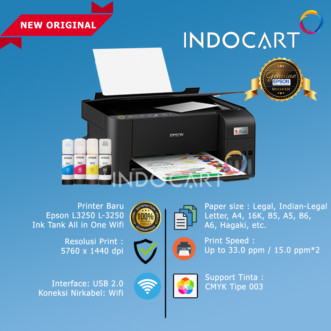 Printer Epson L3250 L-3250 Ink Tank All in One Wifi Pengganti L3150 ...