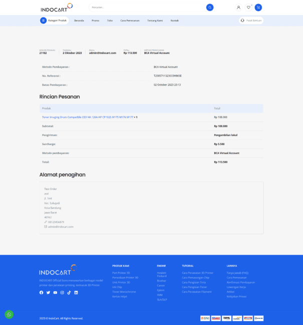 Cara Pemesanan - IndoCart