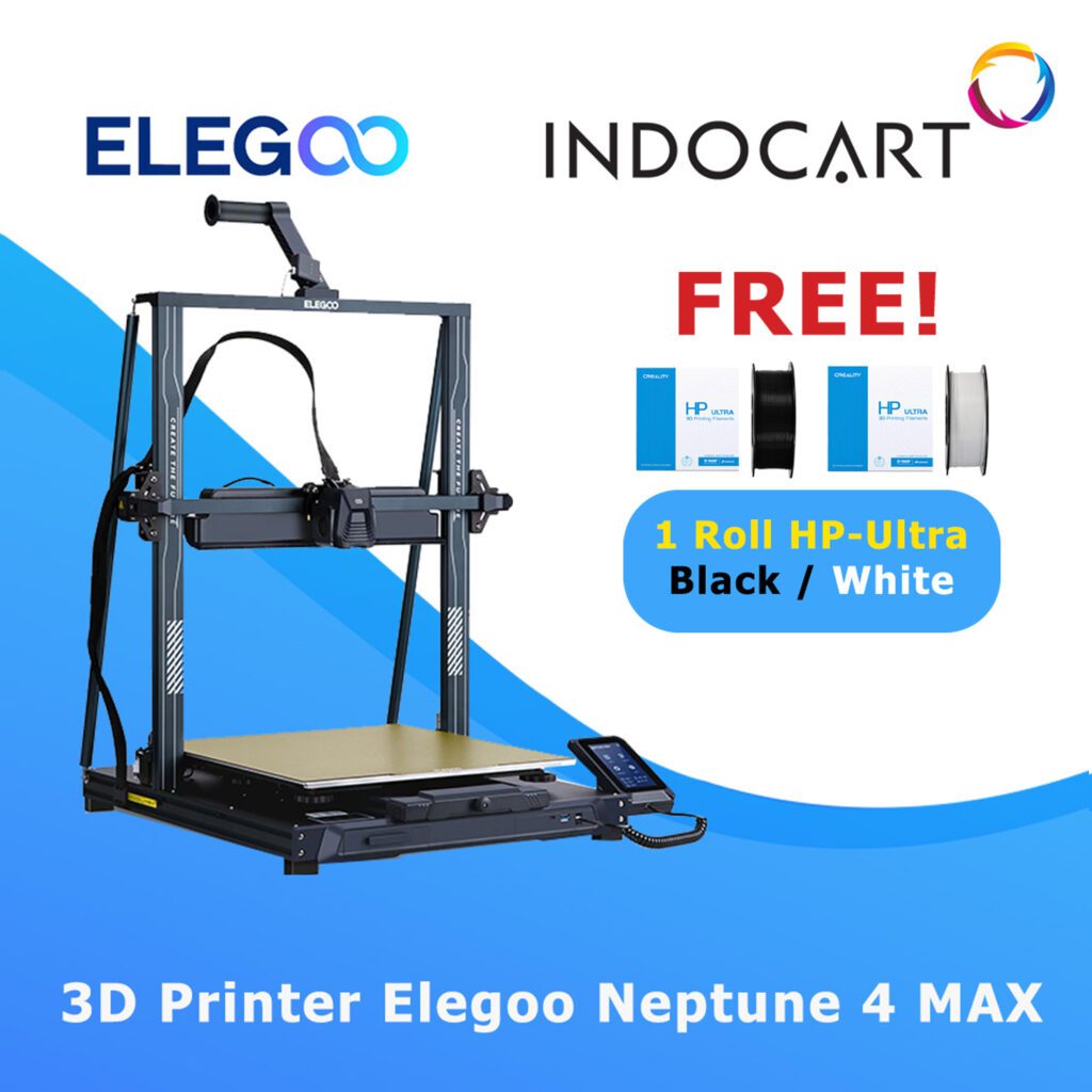 3D PRINTER ELEGOO Neptune-4 MAX klipper Dual Drive Large Volume - IndoCart