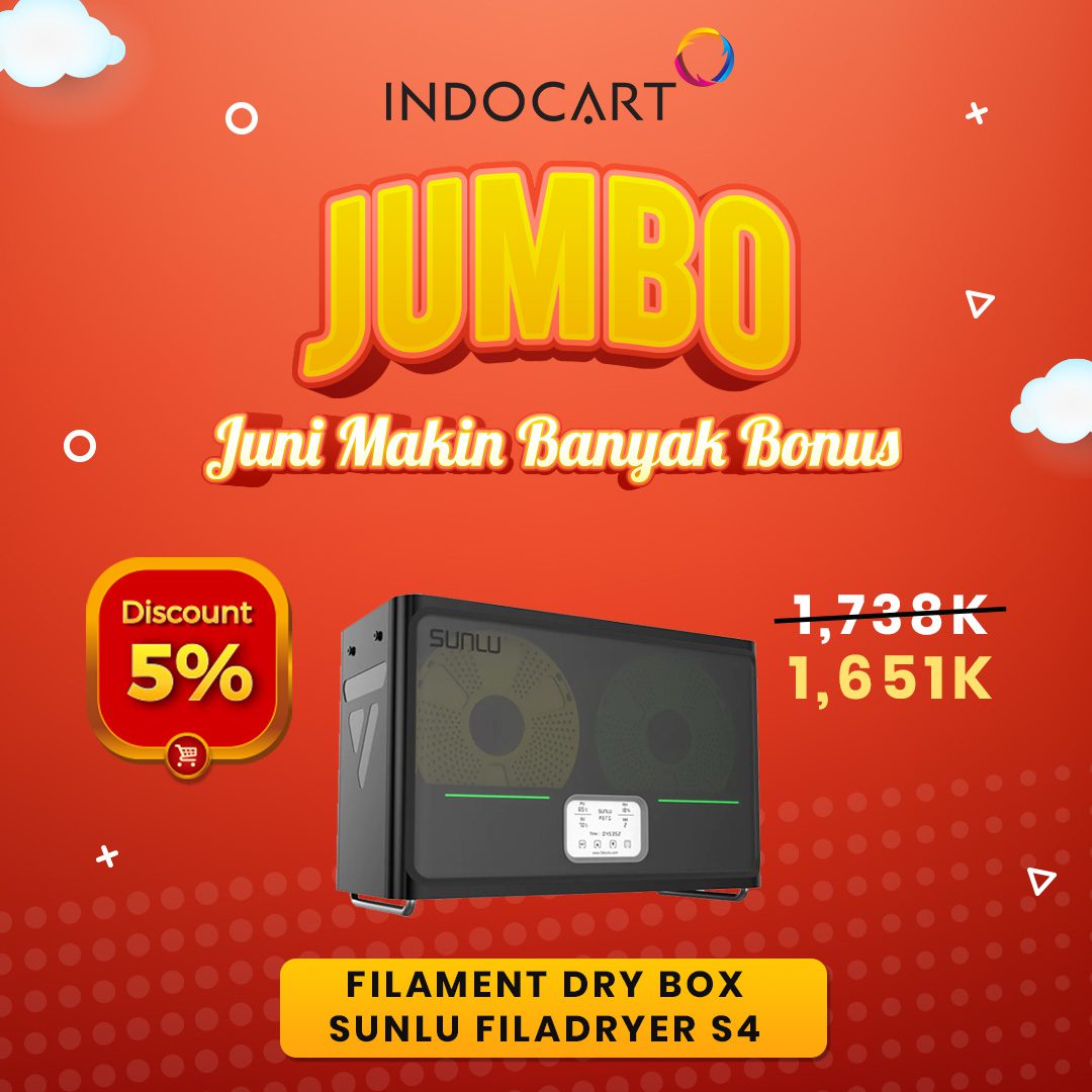 INDOCART 3D Printer Filament 4 Rolls Dry box SUNLU FilaDryer S4 - IndoCart
